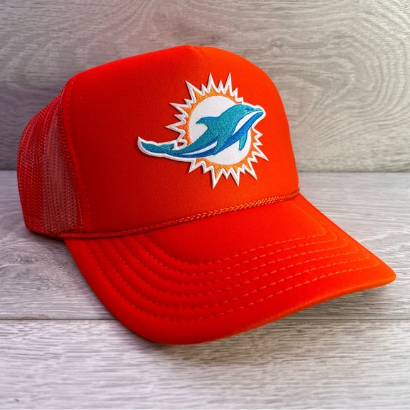 OTTO | Accessories | New Vintage Style Miami Dolphins Logo Orange ...